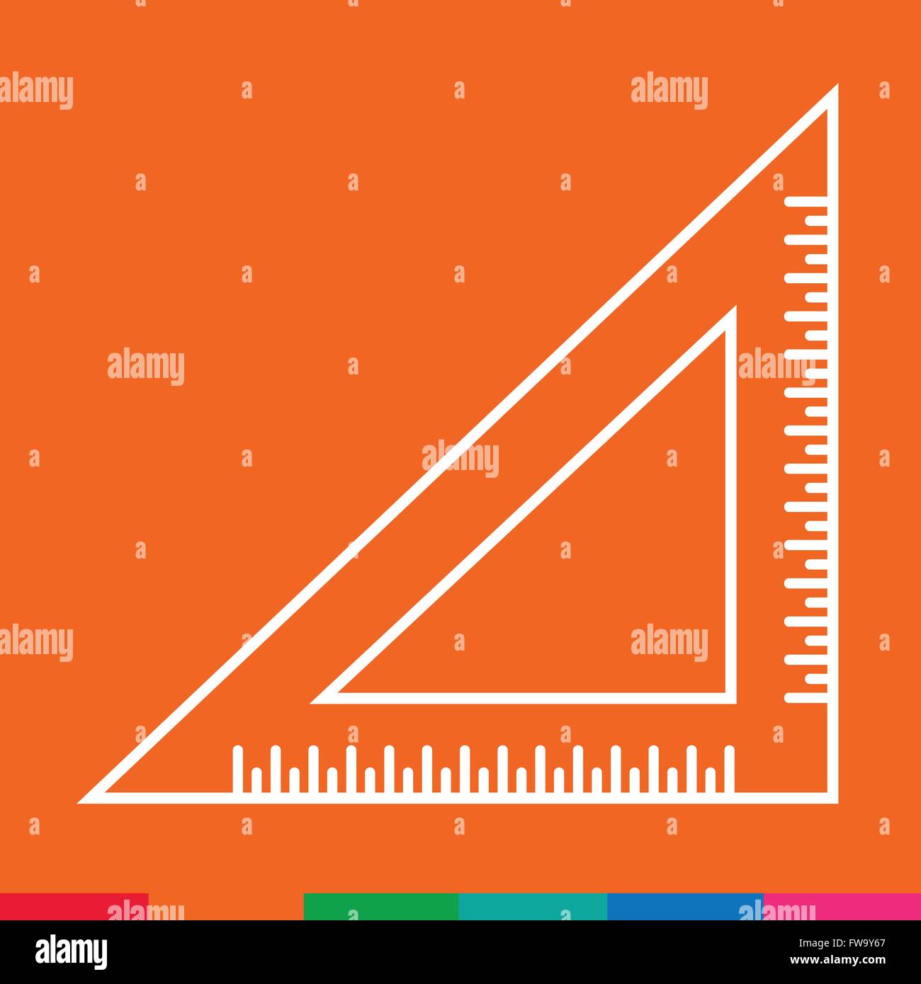 triangle ruler icon Illustration sign design Stock Vector Image & Art ...