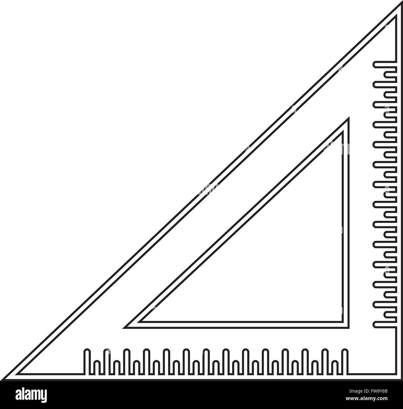 triangle ruler icon Illustration sign design Stock Vector Image & Art ...