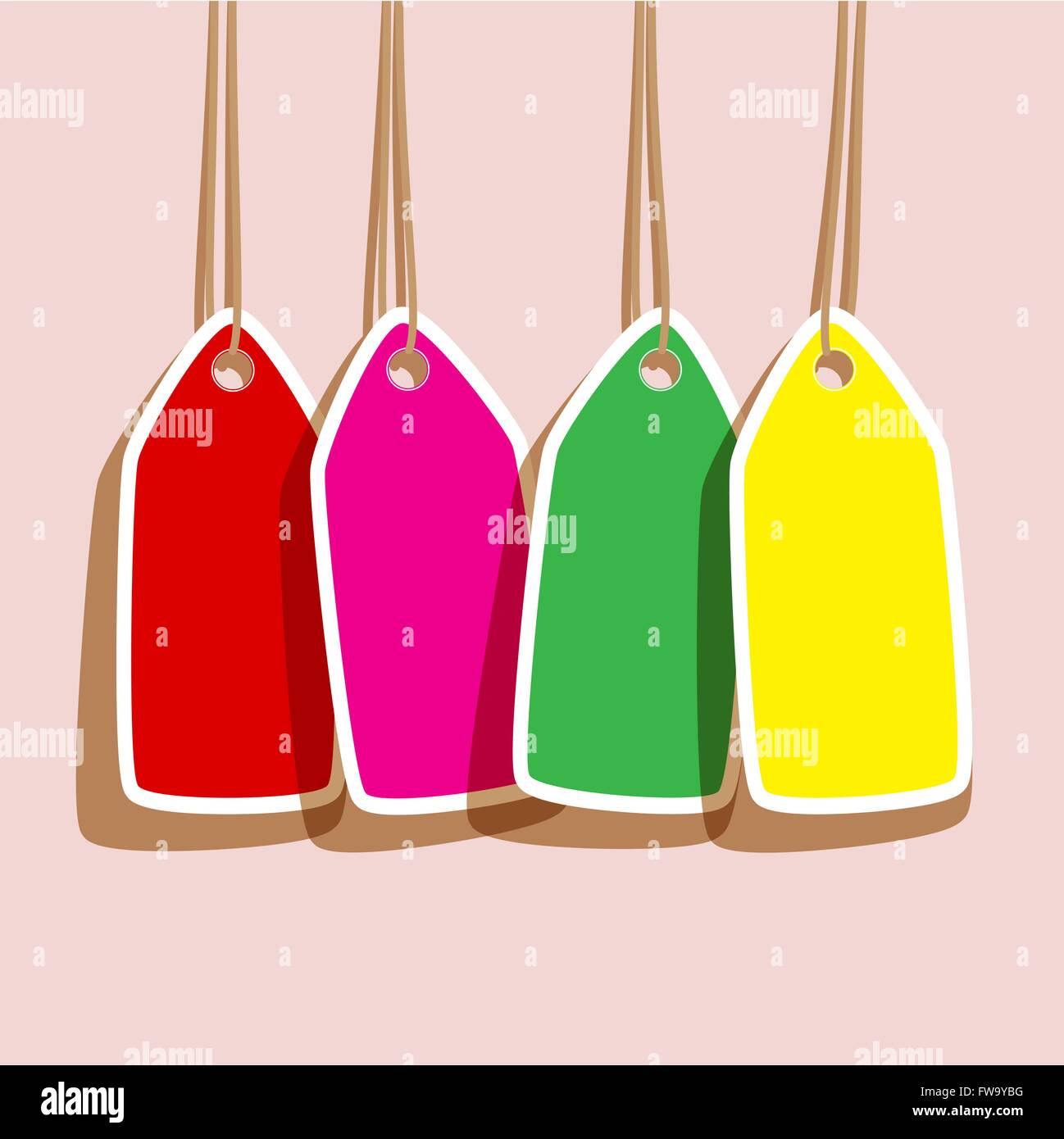 colorful labels with a blank space. For sales message Stock Vector ...
