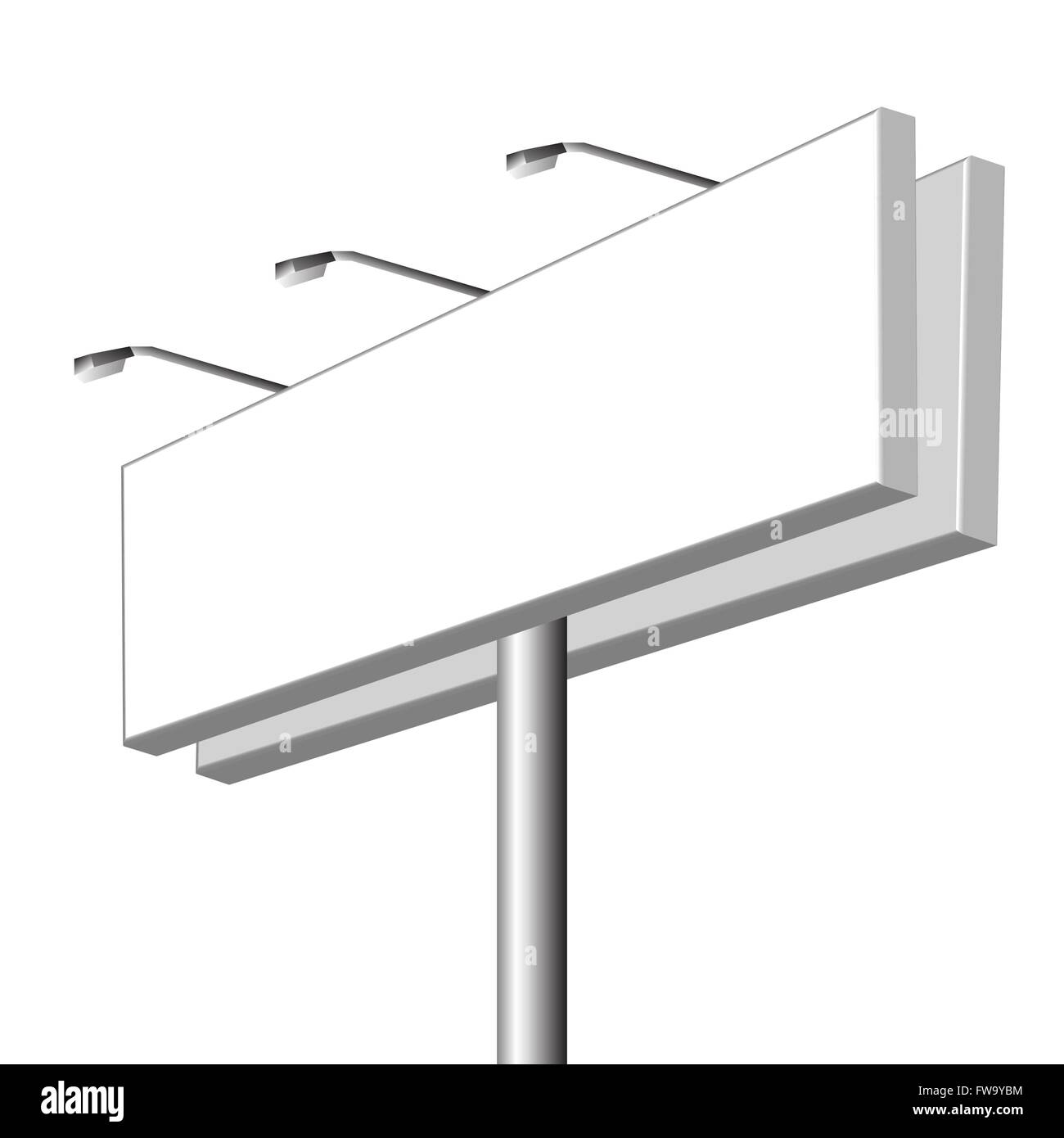 blank vector outdoor billboard on white background Stock Vector Image ...