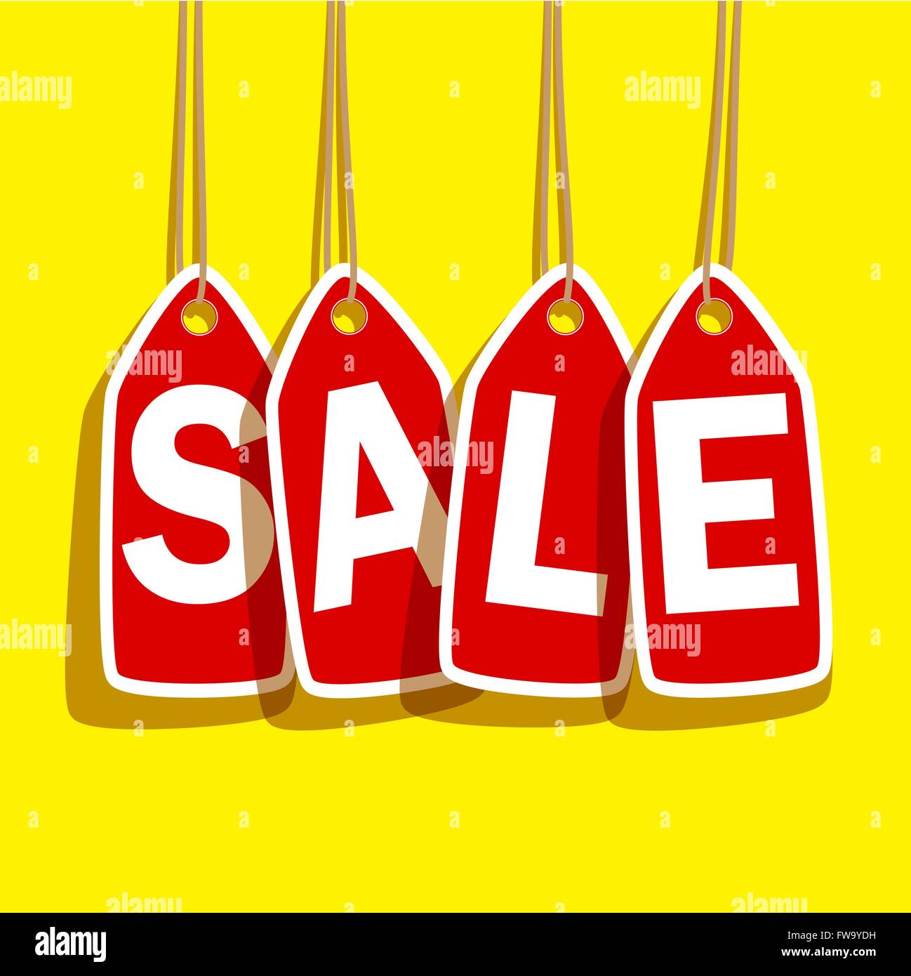 colorful labels with a blank space. For sales message Stock Vector ...