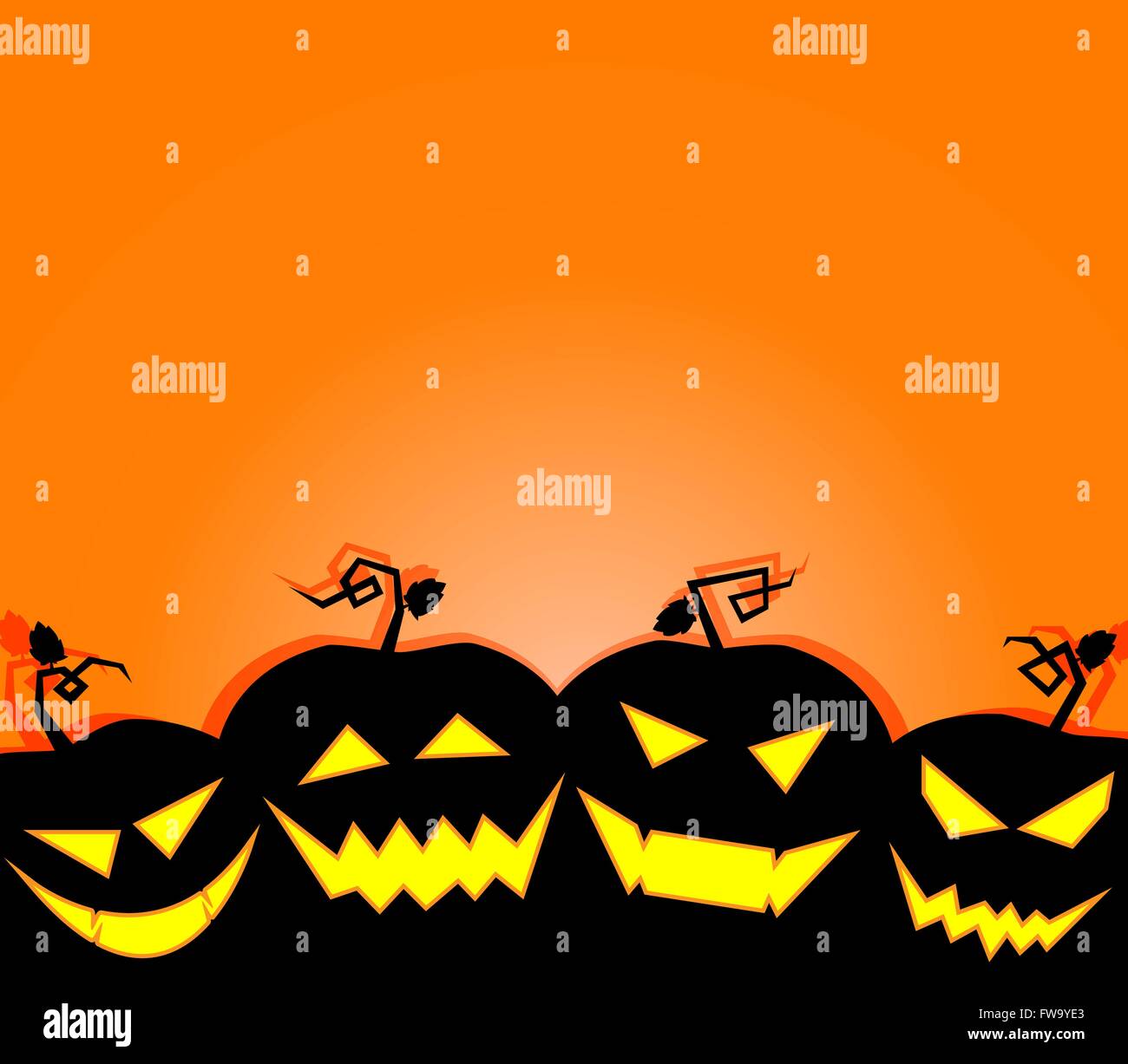 Halloween terrible Vector background illustration Stock Vector Image ...