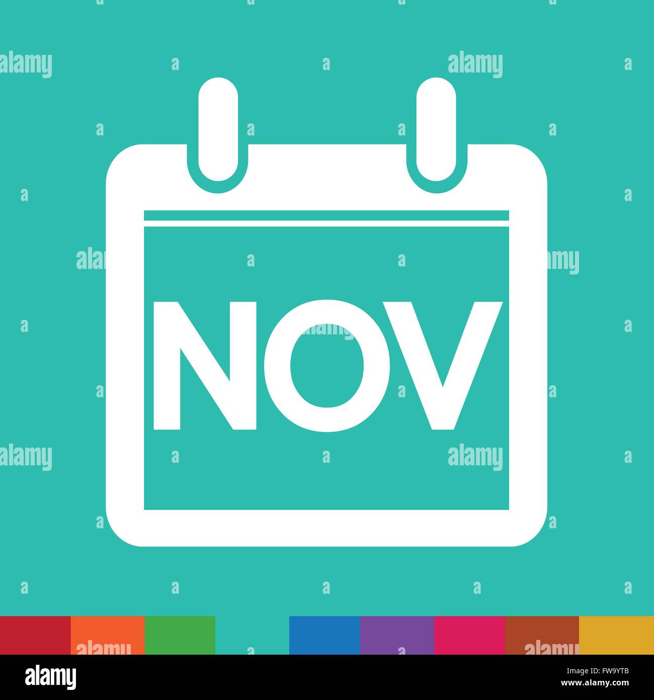 Month Calendar Icon illustration sign design style Stock Vector Image ...