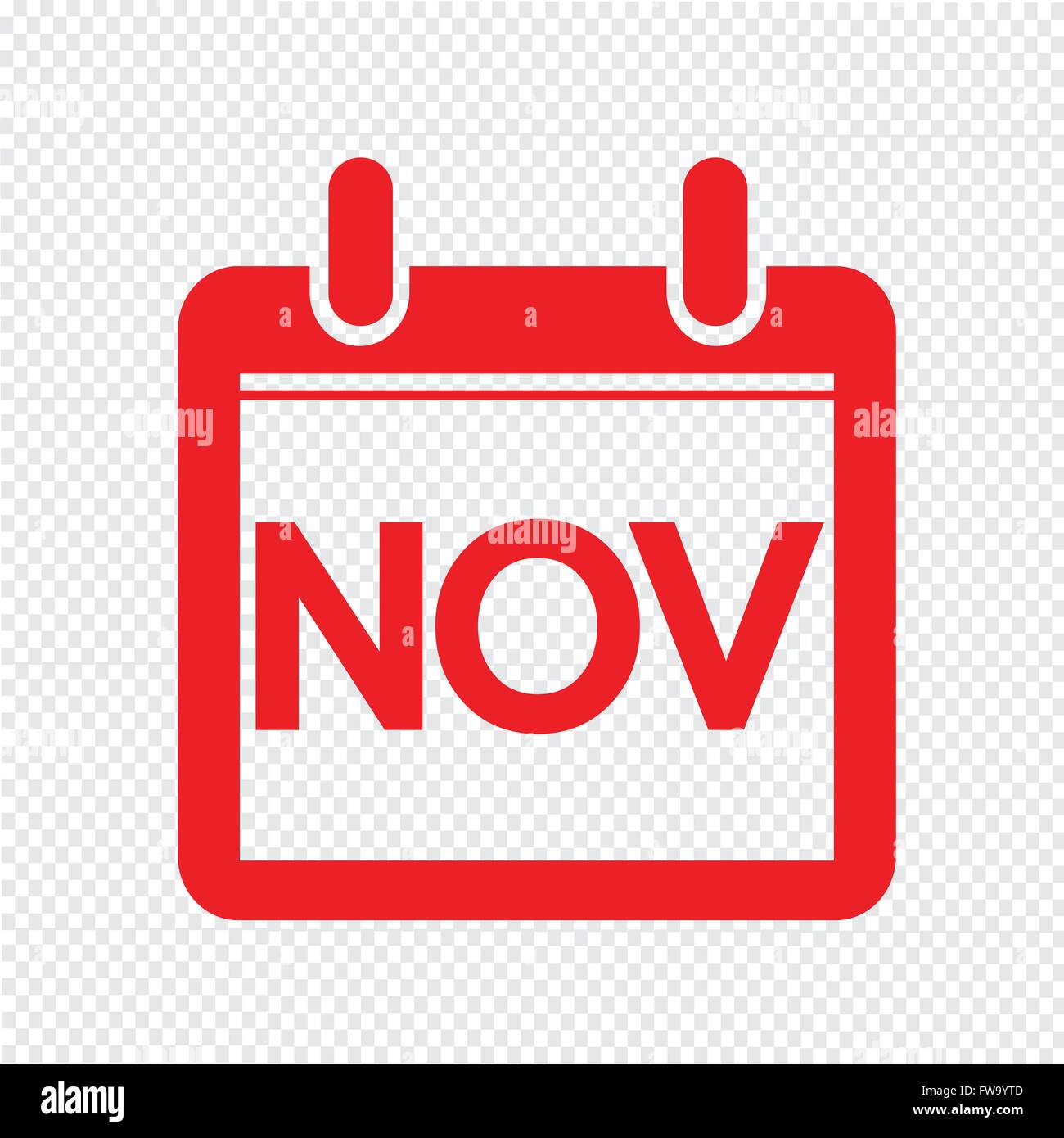 Month Calendar Icon illustration sign design style Stock Vector Image ...