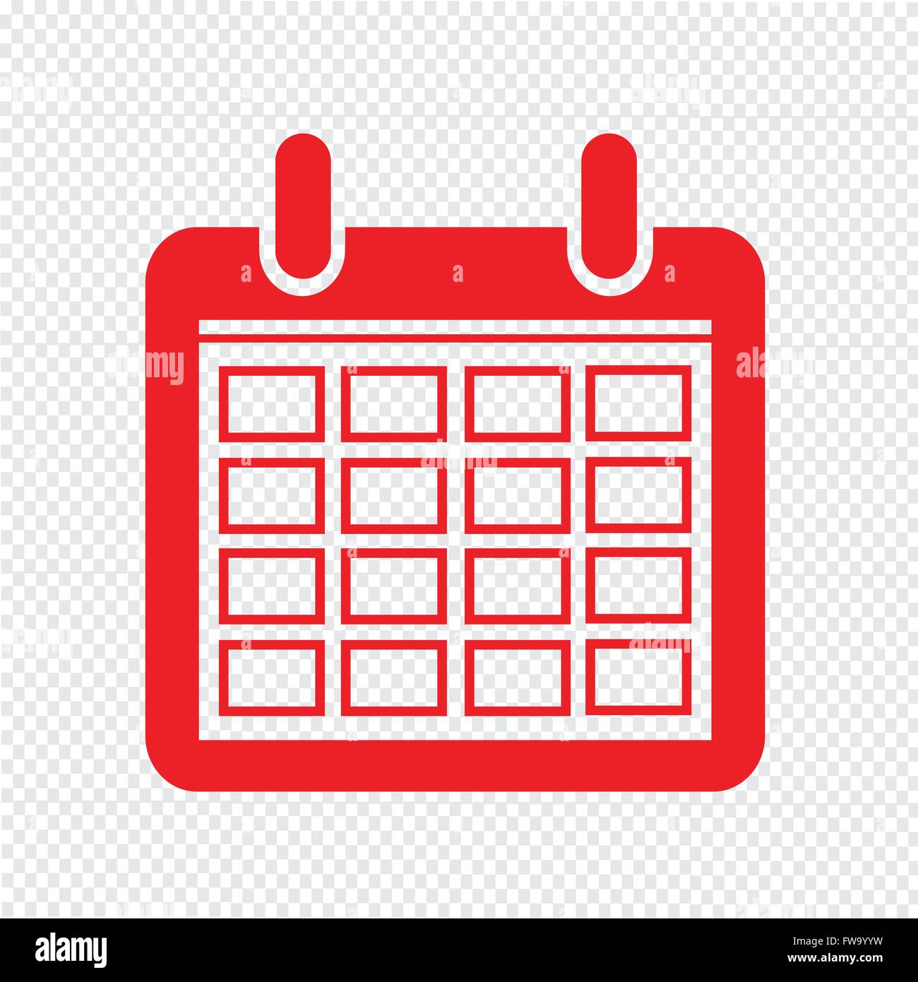 Calendar Icon illustration sign design style Stock Vector Image & Art ...
