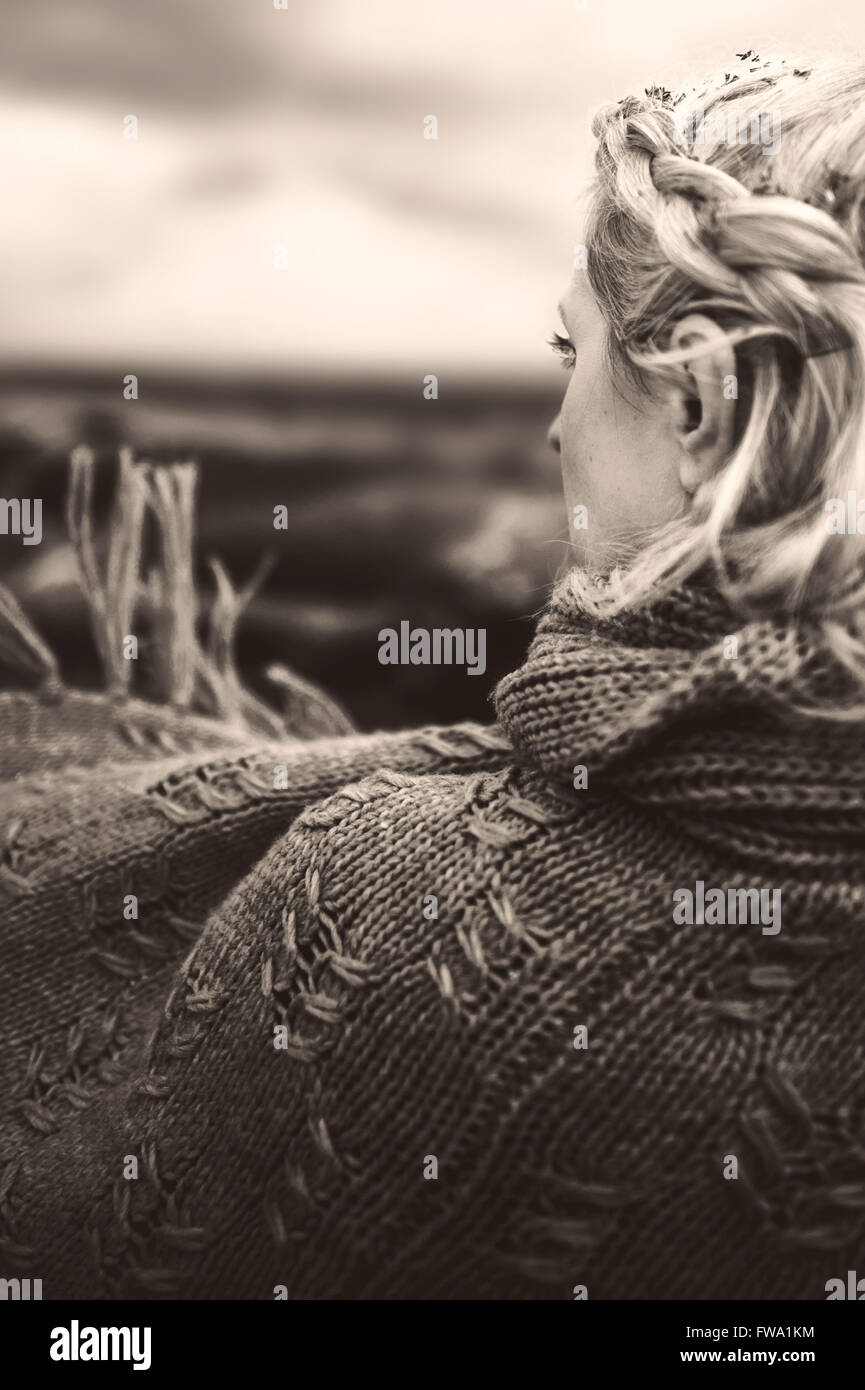 back portrait of the woman Stock Photo - Alamy