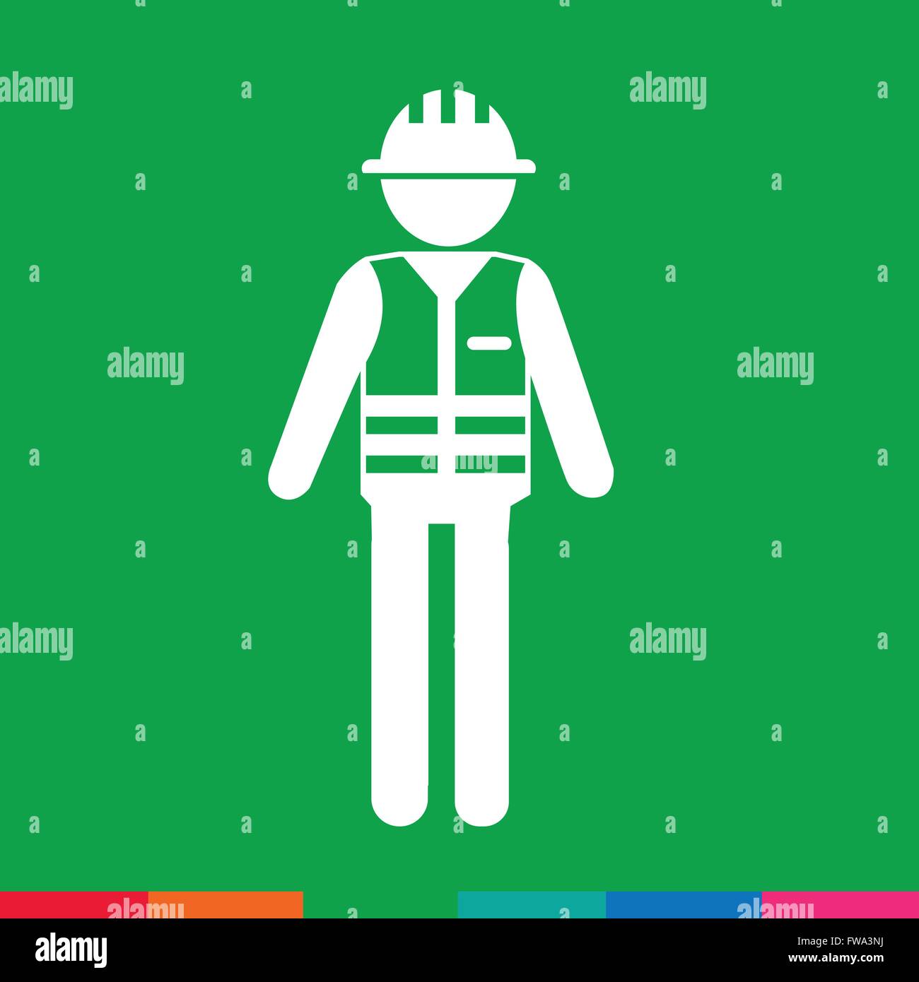 Construction Worker People Icon Illustration design Stock Vector Image ...