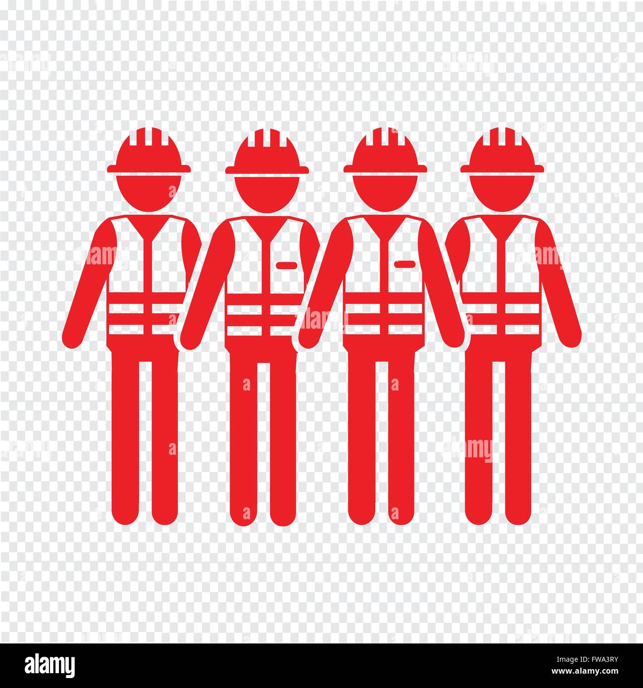 Construction Worker People Icon Illustration design Stock Vector Image ...