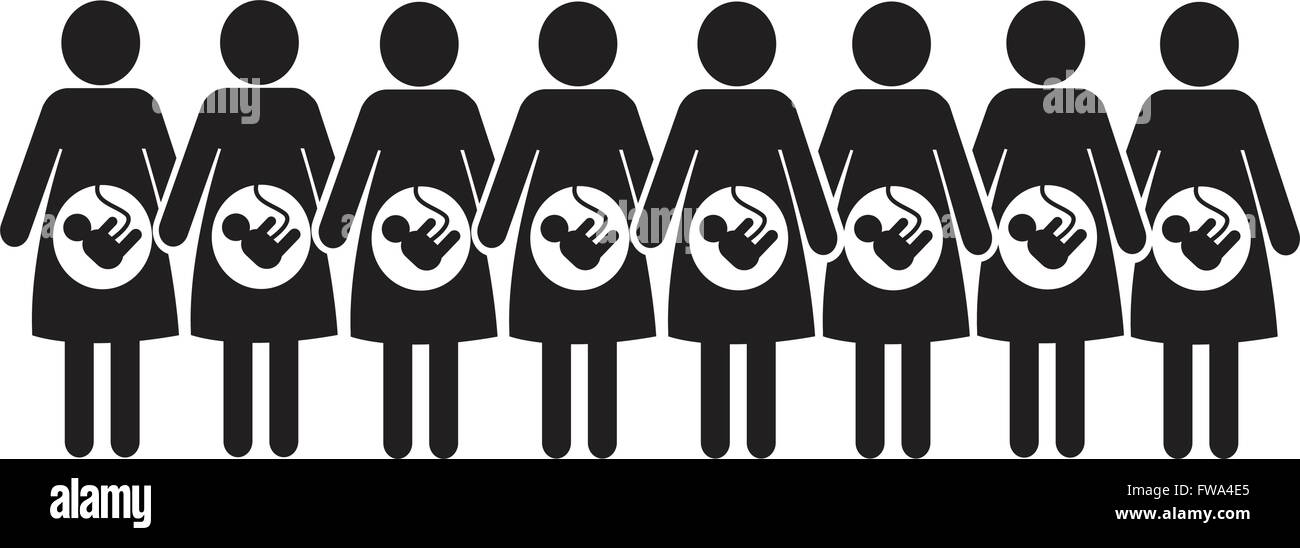 Pregnant woman icon Illustration design Stock Vector Image & Art - Alamy