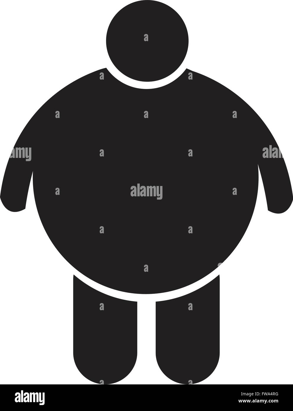 Fat People Icon Illustration design Stock Vector Image & Art - Alamy