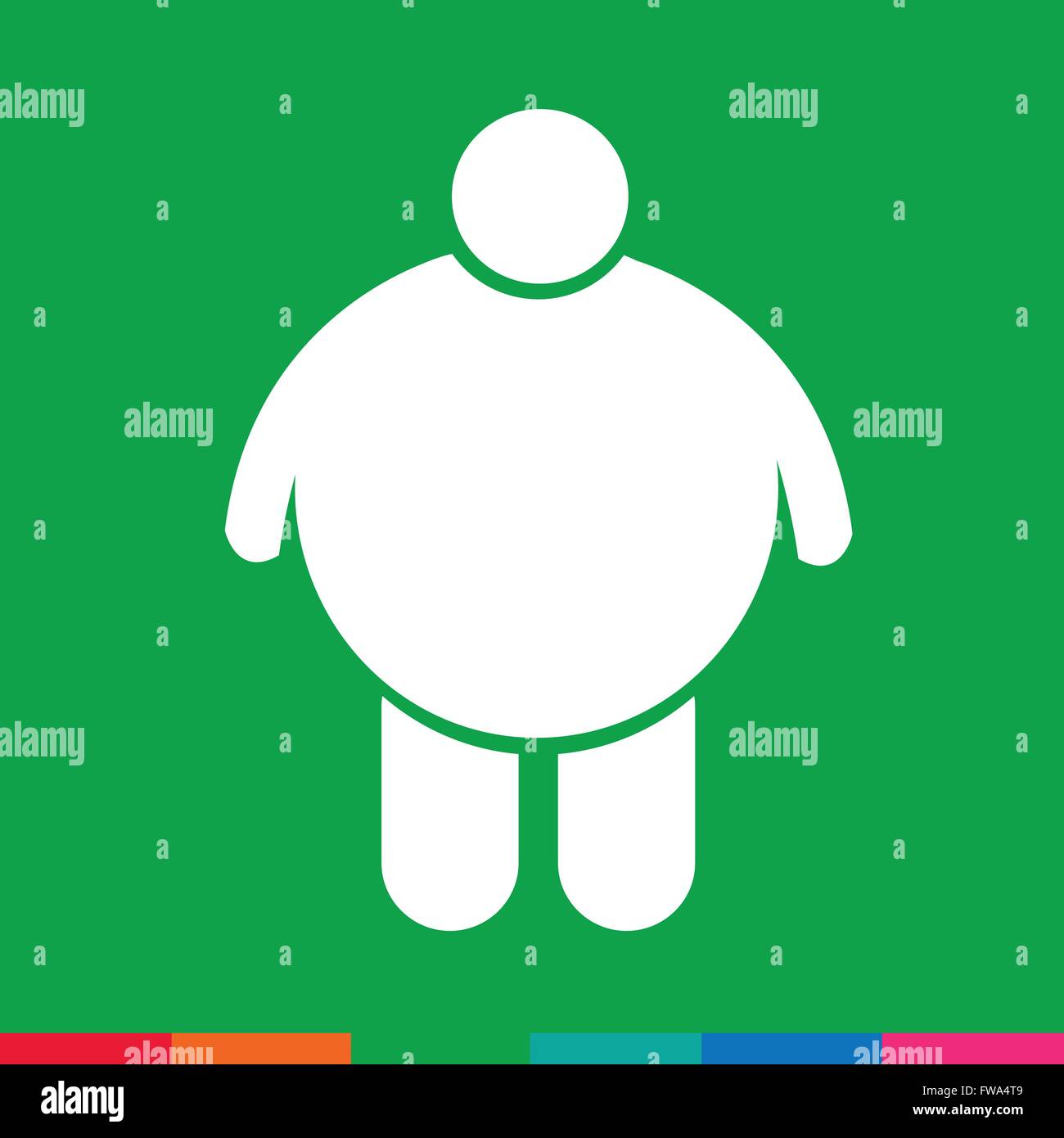 Fat People Icon Illustration design Stock Vector Image & Art - Alamy