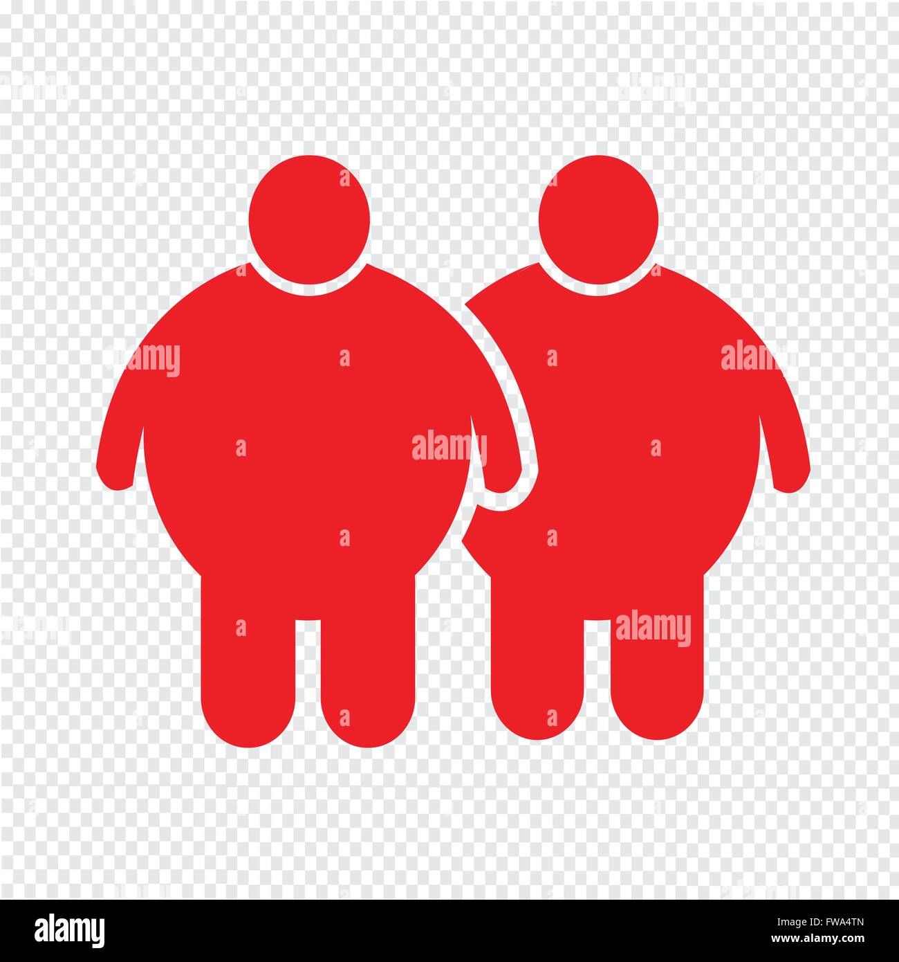 Fat People Icon Illustration design Stock Vector Image & Art - Alamy