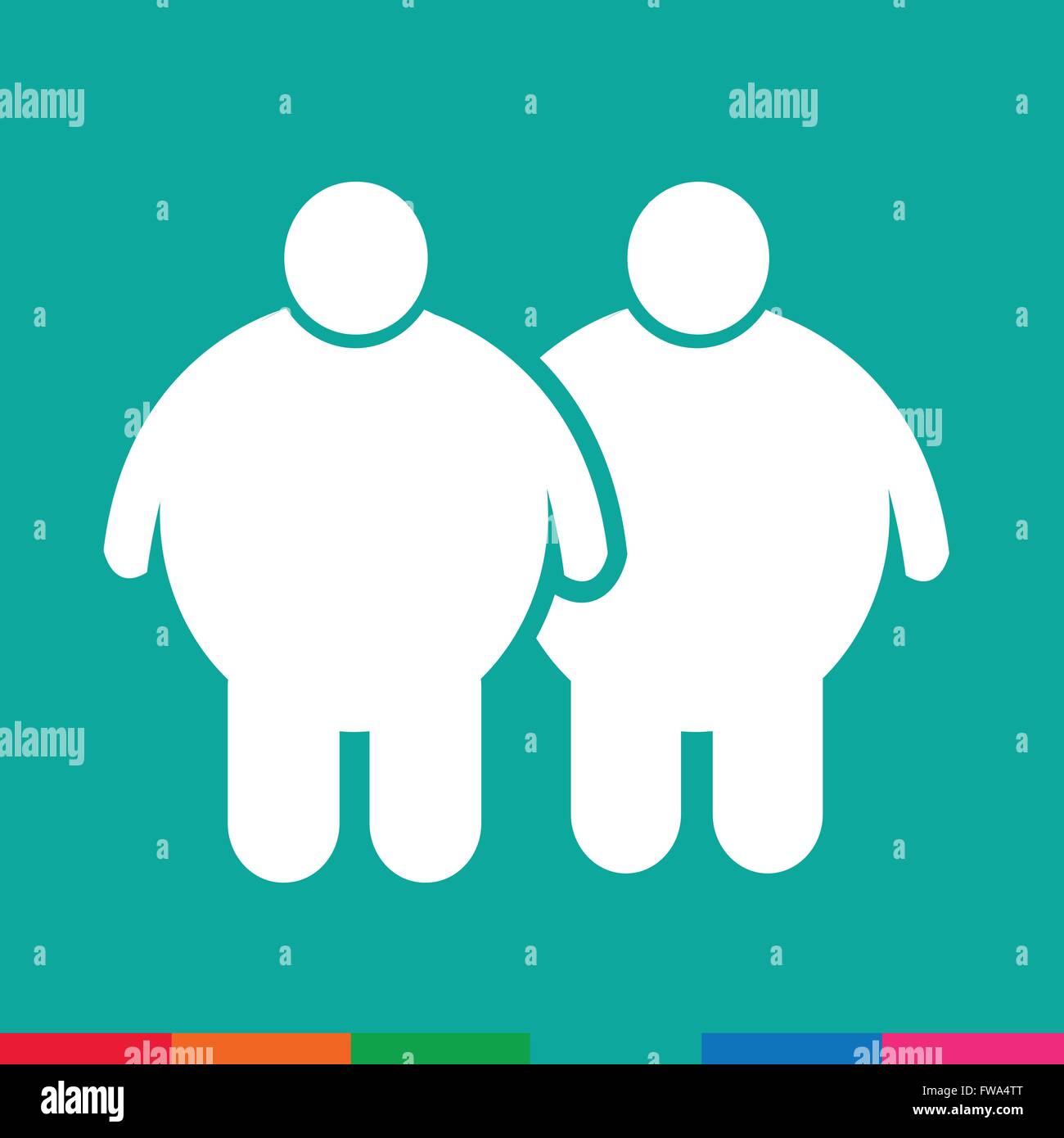 Fat People Icon Illustration design Stock Vector Image & Art - Alamy