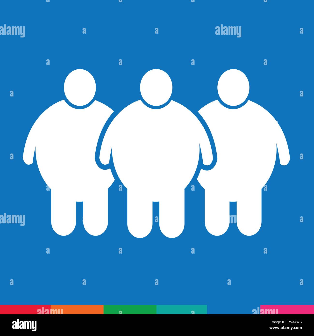 Fat People Icon Illustration design Stock Vector Image & Art - Alamy