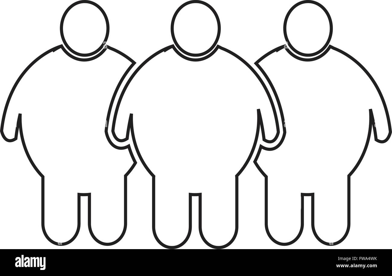 Fat People Icon Illustration design Stock Vector Image & Art - Alamy