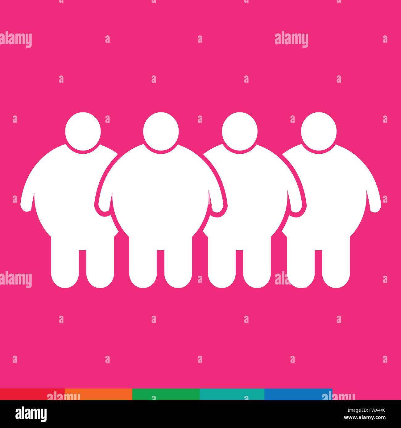 Fat People Icon Illustration design Stock Vector Image & Art - Alamy