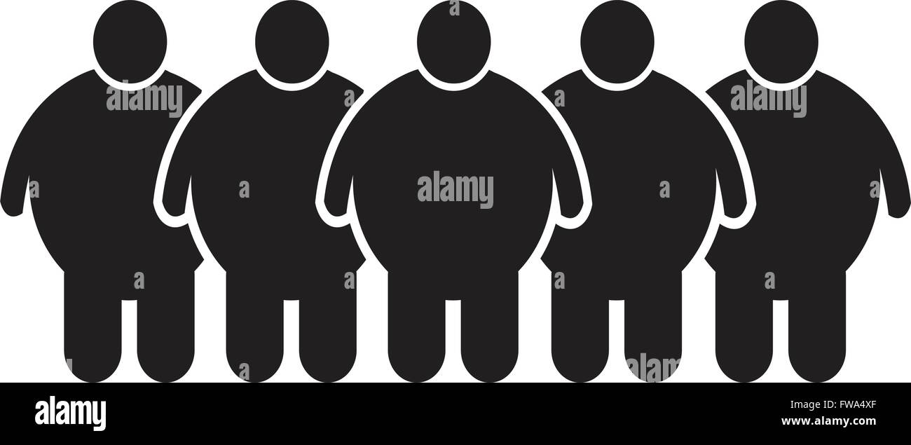 Fat People Icon Illustration design Stock Vector Image & Art - Alamy
