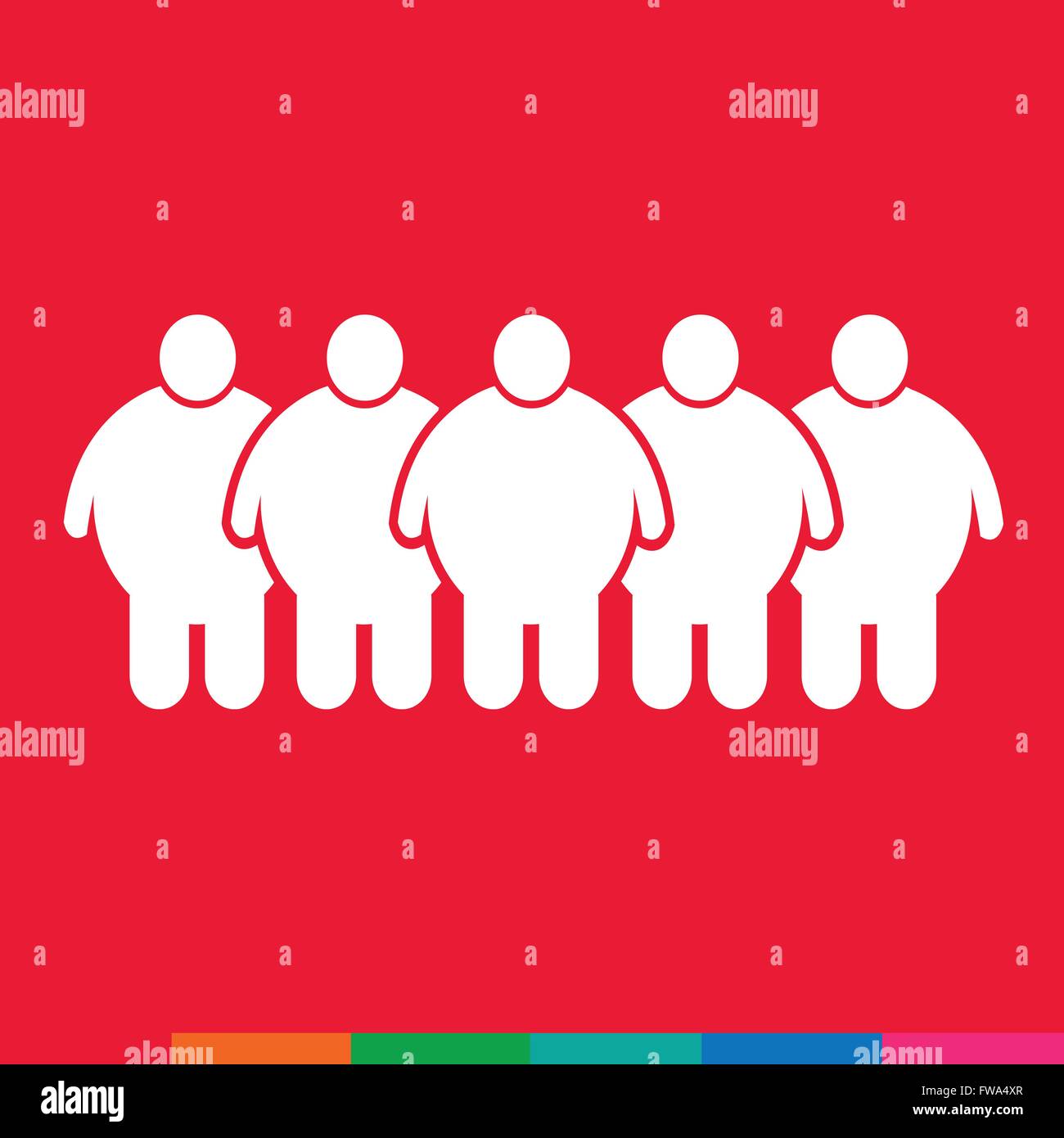 Fat People Icon Illustration design Stock Vector Image & Art - Alamy