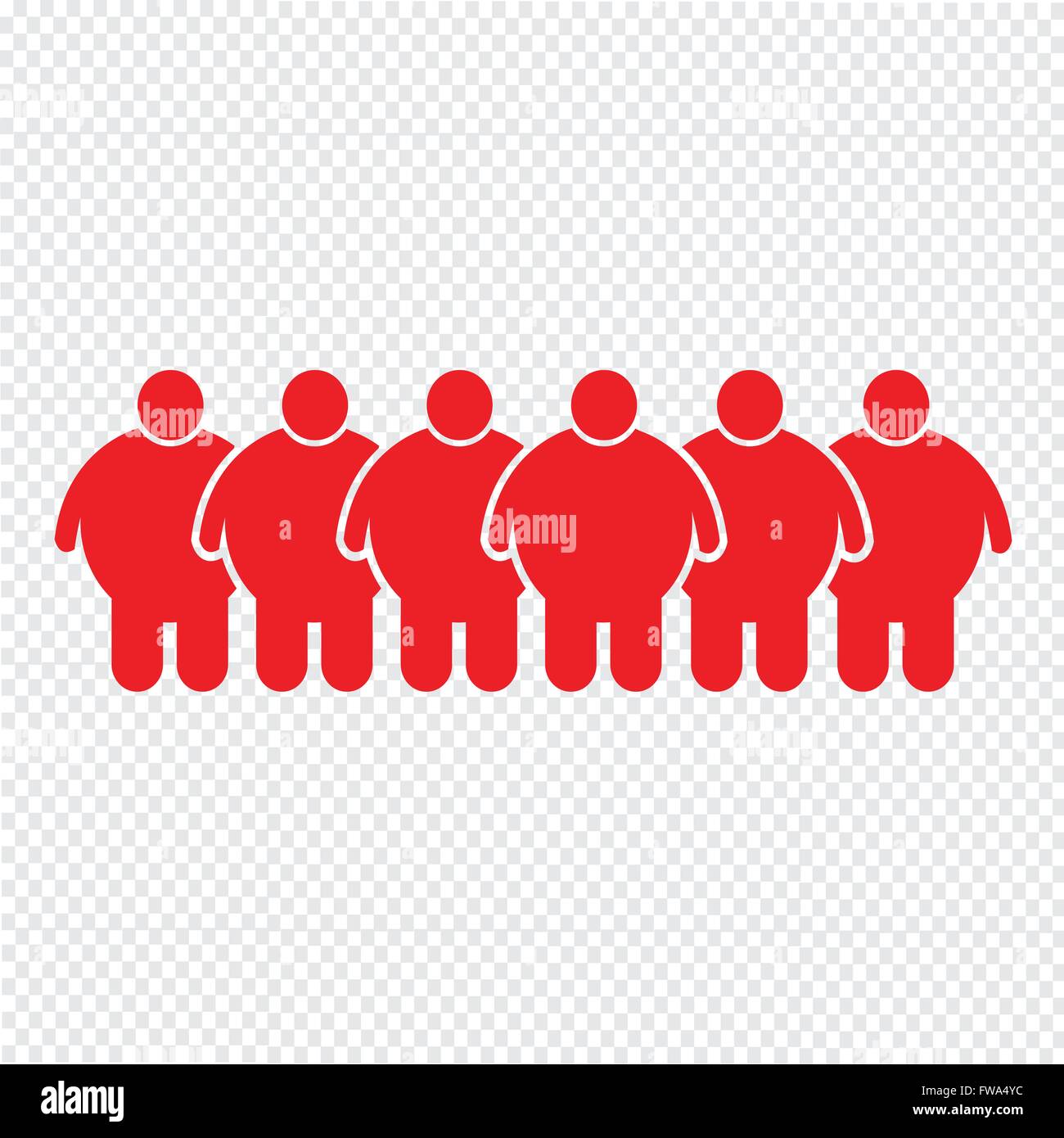 Fat People Icon Illustration design Stock Vector Image & Art - Alamy