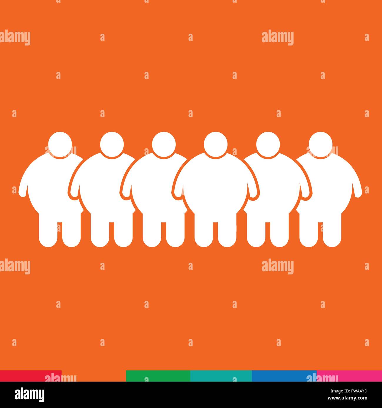 Fat People Icon Illustration design Stock Vector Image & Art - Alamy