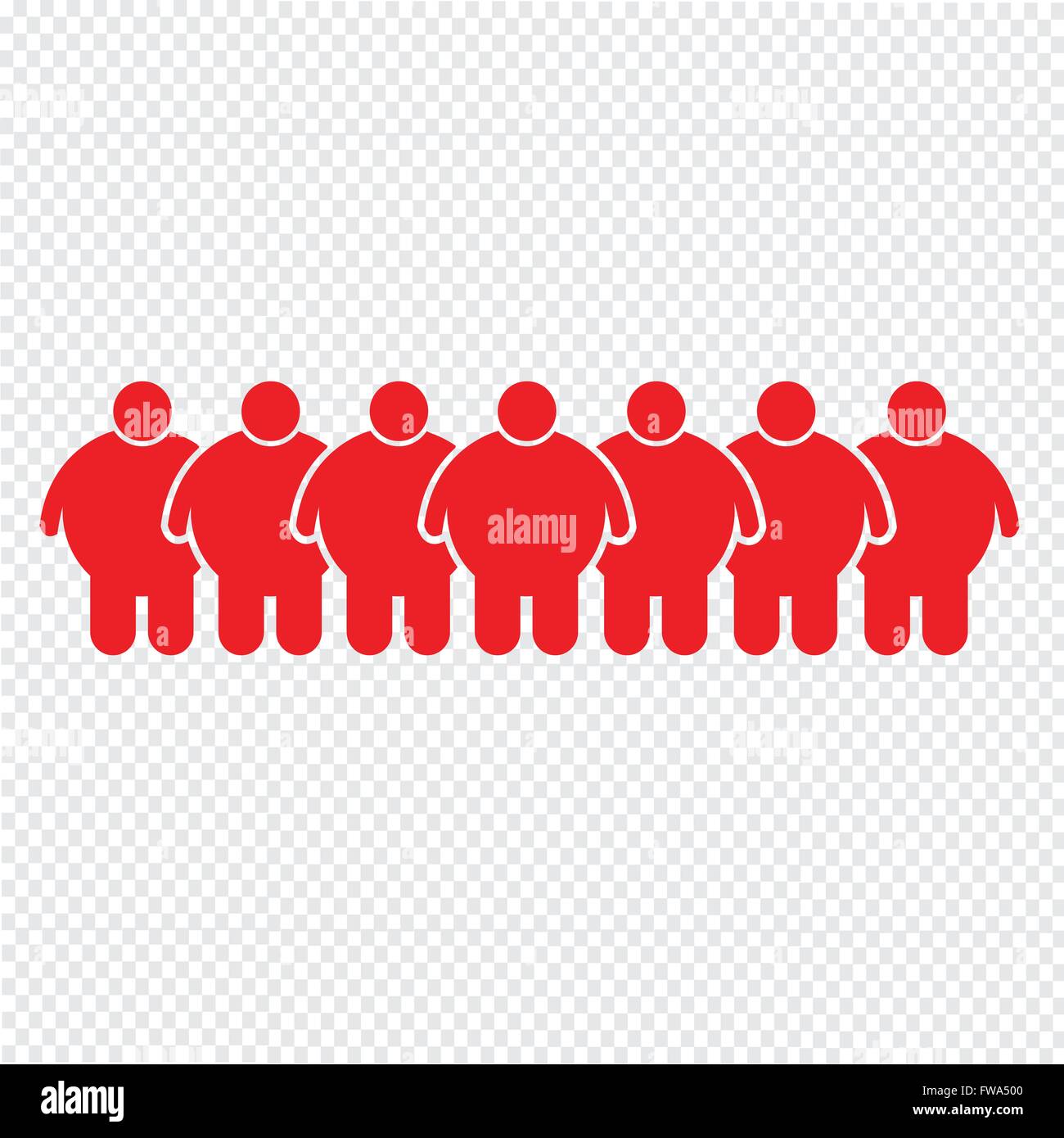 Fat People Icon Illustration design Stock Vector Image & Art - Alamy