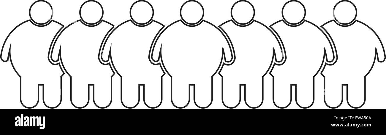 Fat People Icon Illustration design Stock Vector Image & Art - Alamy