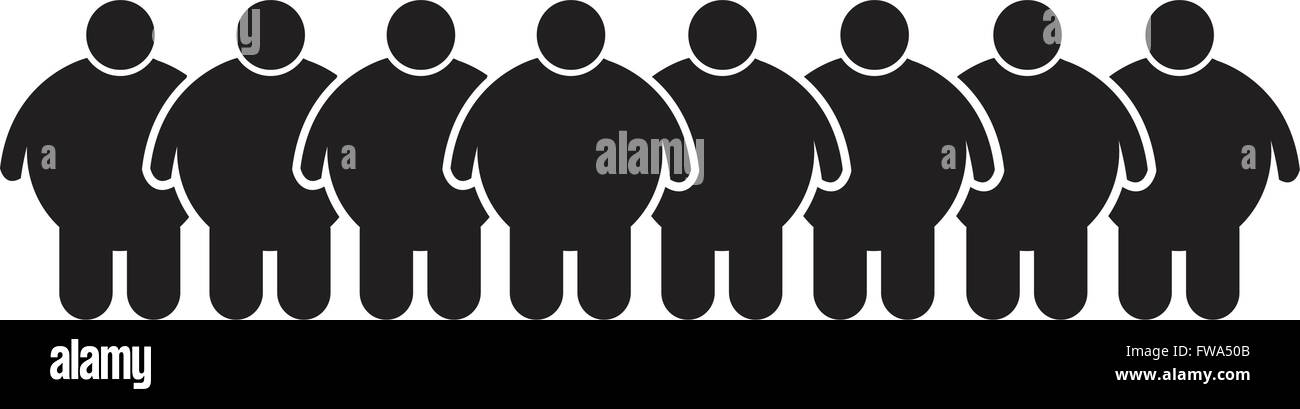 Fat People Icon Illustration design Stock Vector Image & Art - Alamy