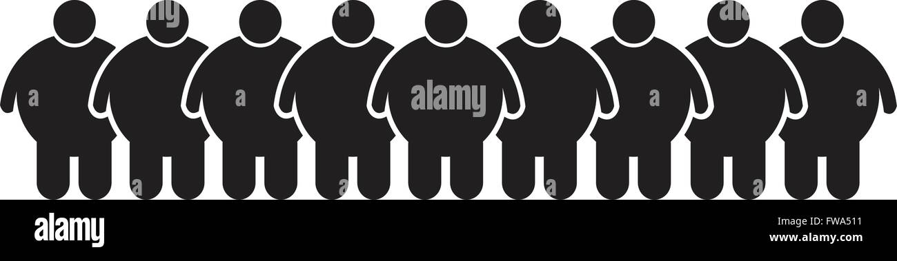 Fat People Icon Illustration design Stock Vector Image & Art - Alamy