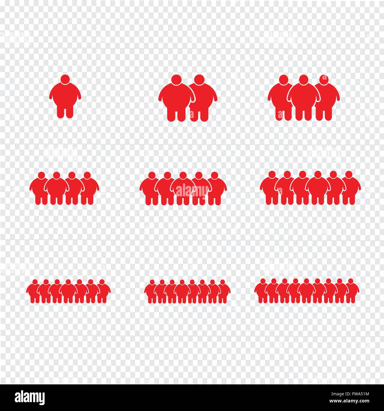 Fat People Icon Illustration design Stock Vector Image & Art - Alamy