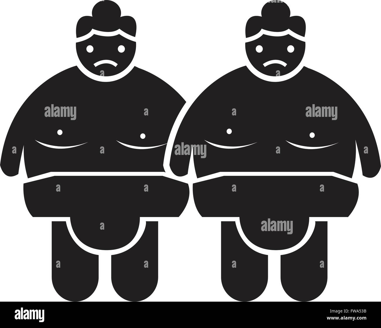 Sumo wrestling People Icon Illustration design Stock Vector Image & Art ...