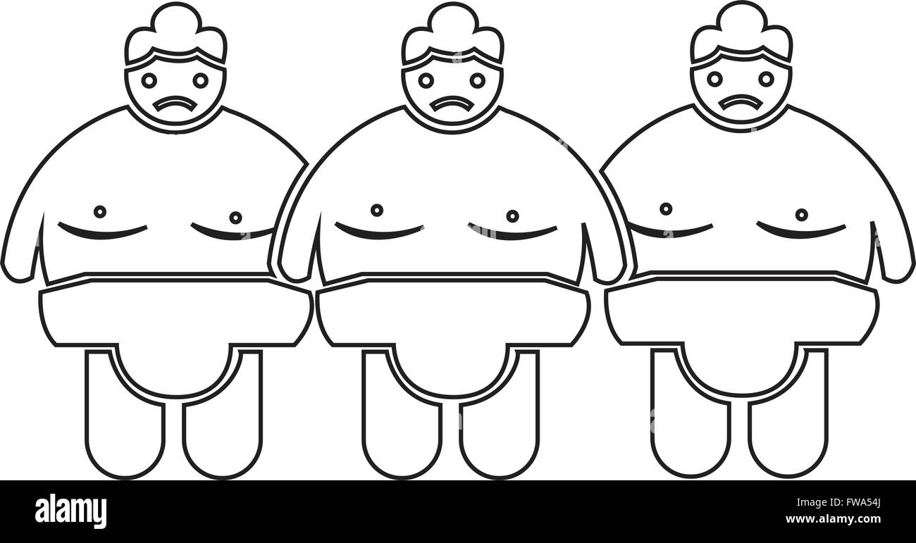 Sumo wrestling People Icon Illustration design Stock Vector Image & Art ...