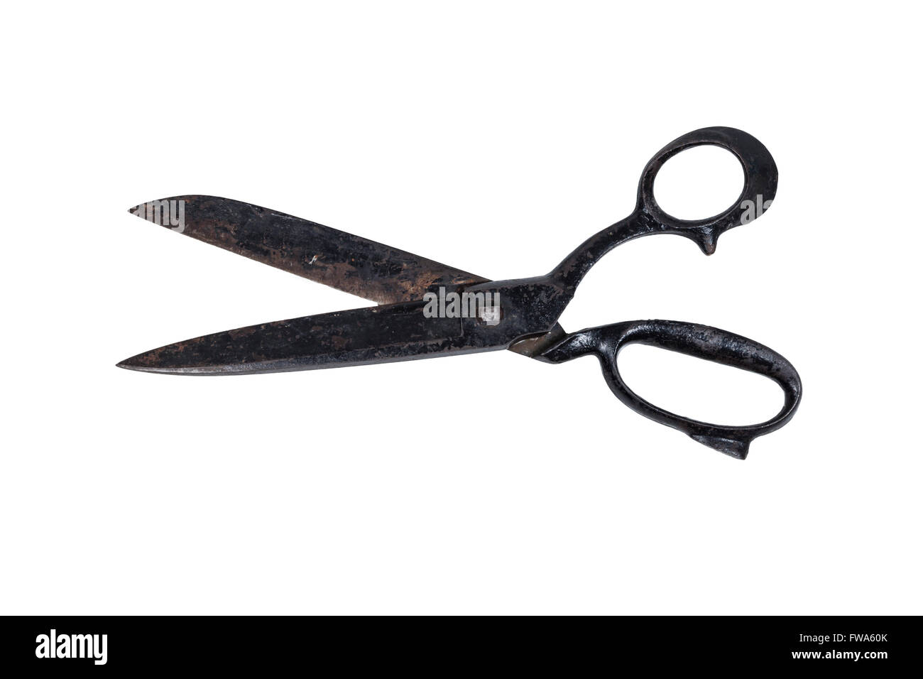 Black scissors isolated Stock Photo - Alamy