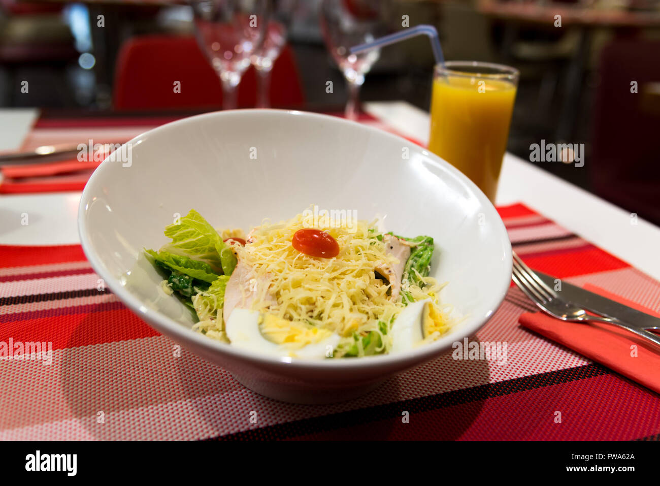 Caesar salad table hi-res stock photography and images - Alamy