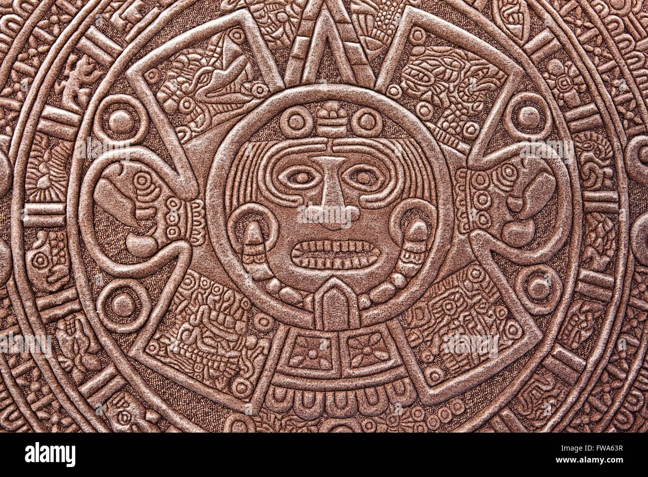 Aztec sun stone mythical hi-res stock photography and images - Alamy