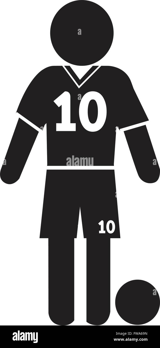 Football Soccer Player Icon Illustration design Stock Vector Image ...