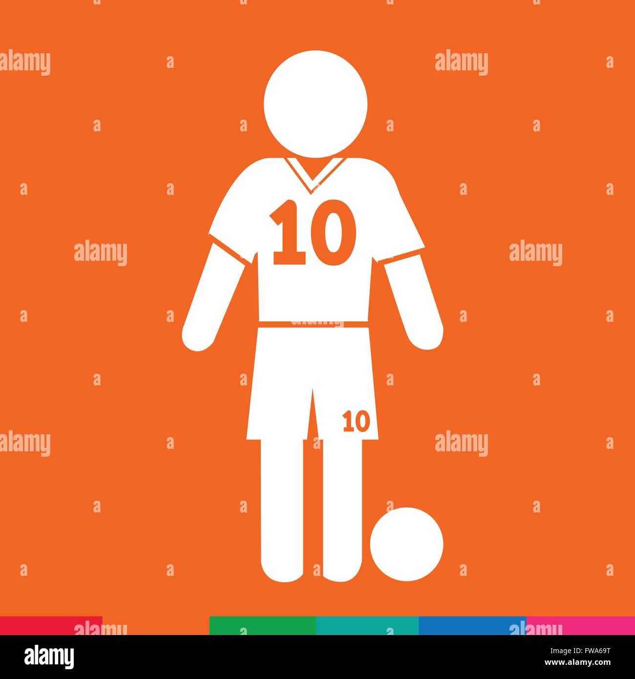 Football Soccer Player Icon Illustration design Stock Vector Image ...