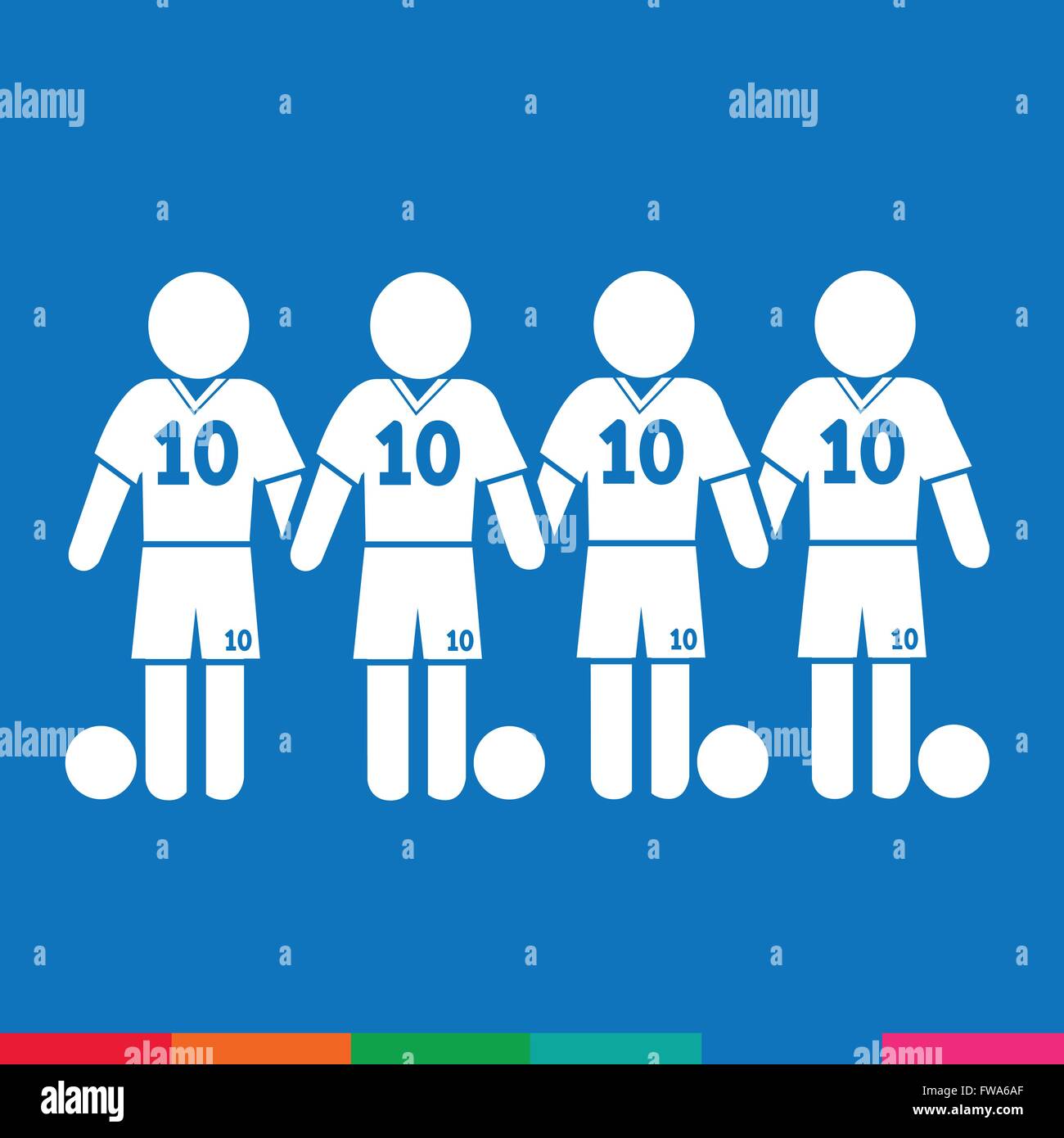Football Soccer Player Icon Illustration design Stock Vector Image ...