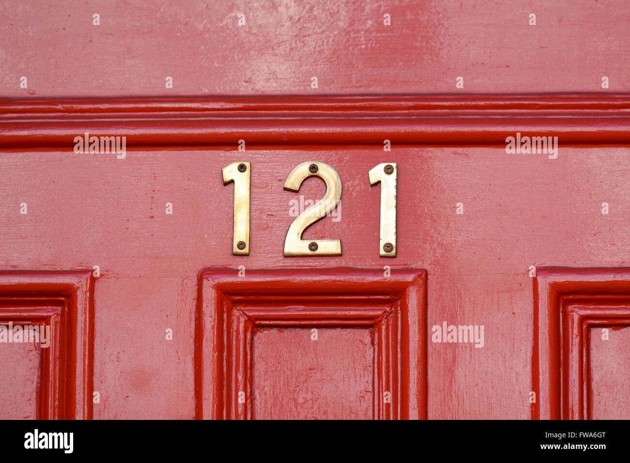 House number 121 sign hi-res stock photography and images - Alamy