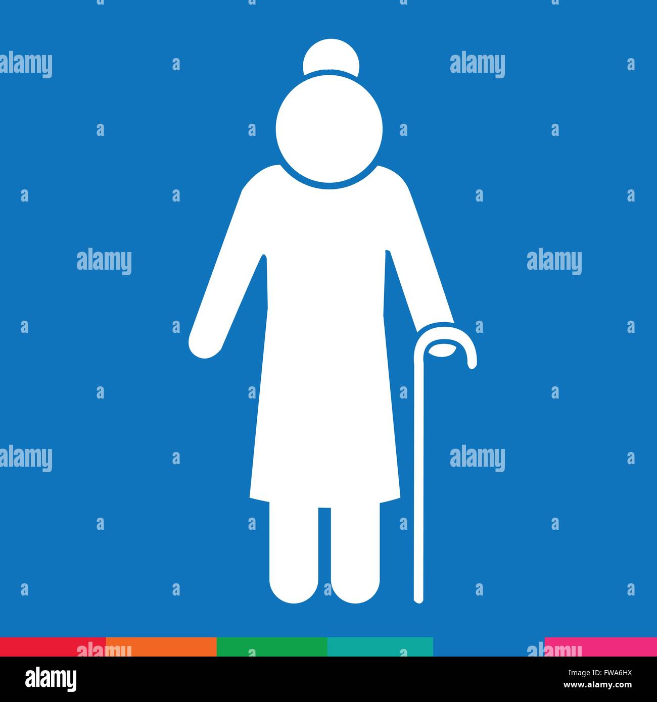 Elder People Icon Illustration design Stock Vector Image & Art - Alamy