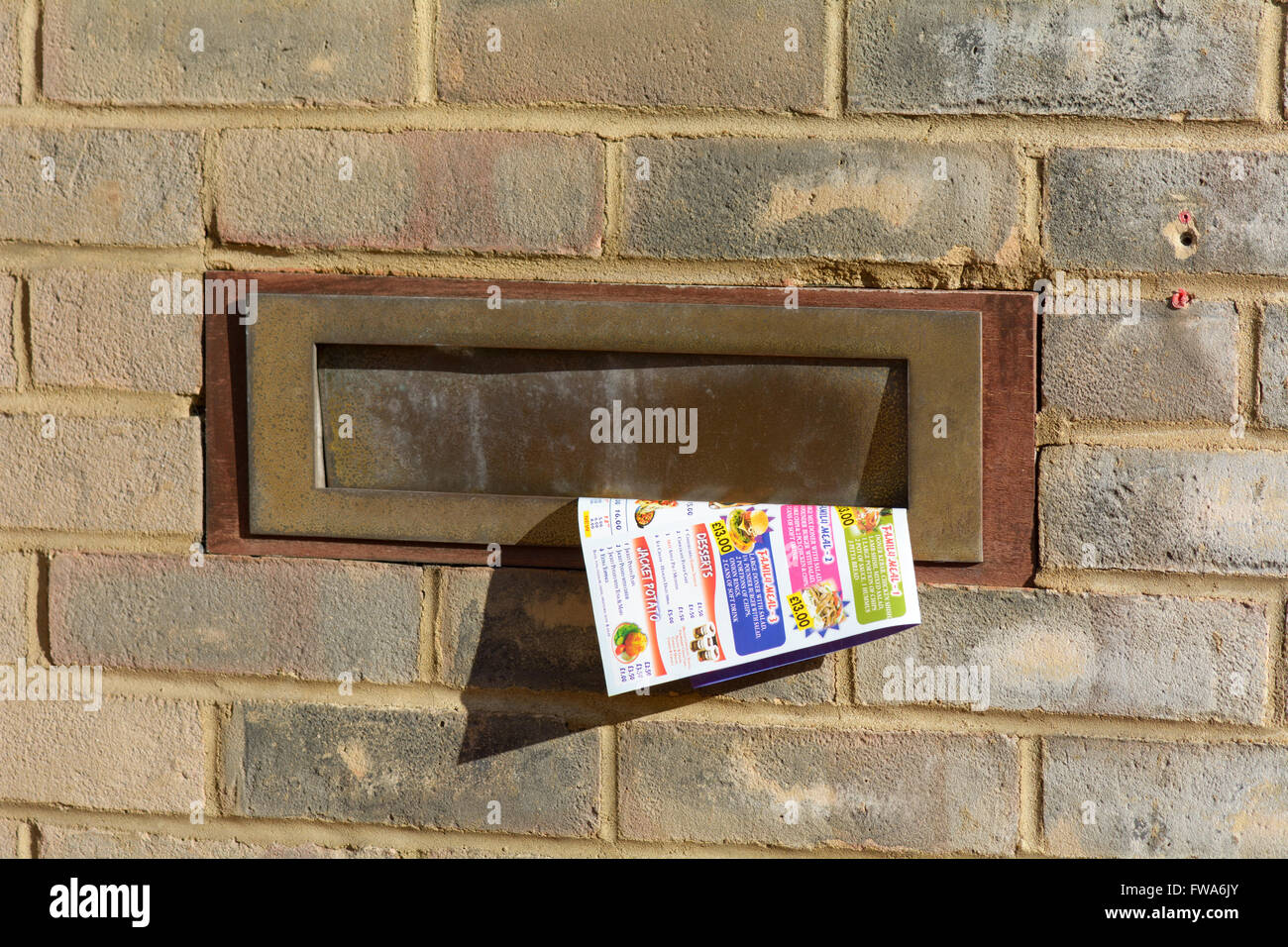 Fast food junk mail hanging hi-res stock photography and images - Alamy