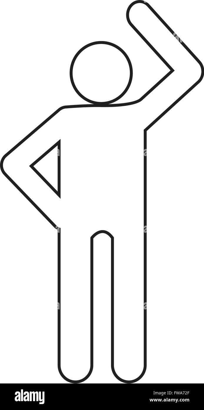Human Action Poses Icon Illustration design Stock Vector Image & Art ...