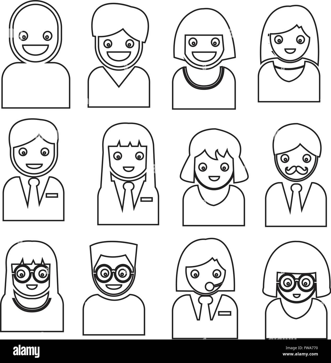 People Icon Illustration design Stock Vector Image & Art - Alamy