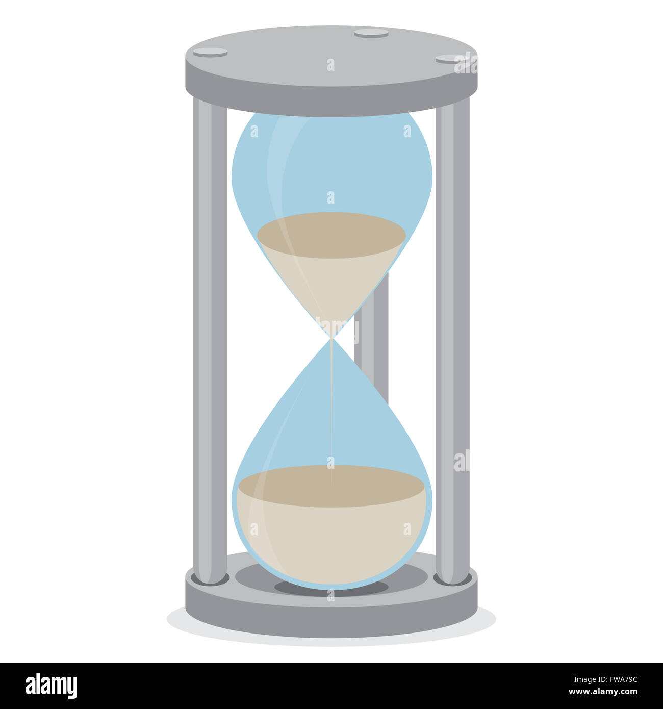 Sand glass isolated. Time clock and hourglass icon, hourglass isolated ...