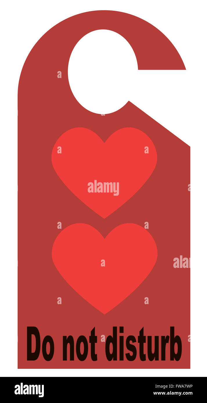 Do not disturb sign isolated hi-res stock photography and images - Alamy