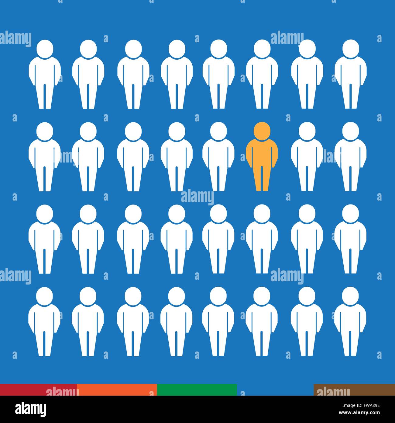 people icon think different Illustration design Stock Vector Image ...