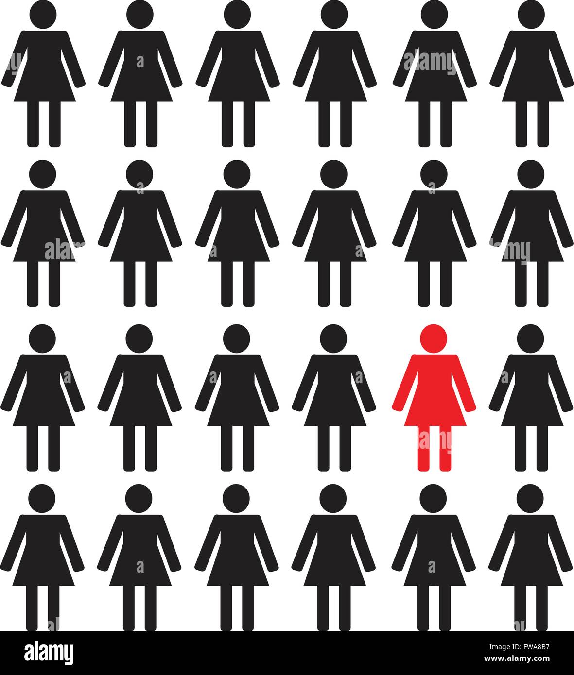 people icon think different Illustration design Stock Vector Image ...