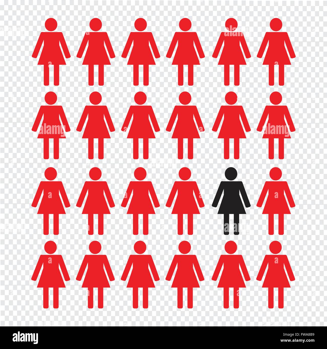 people icon think different Illustration design Stock Vector Image ...