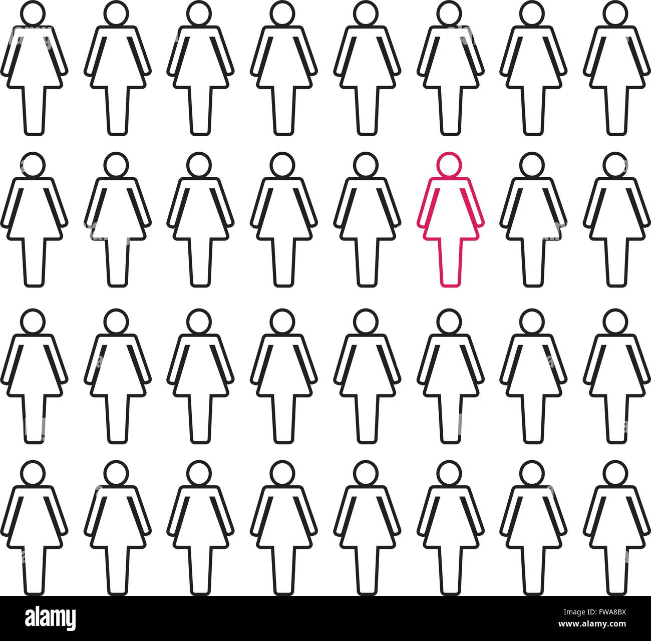 people icon think different Illustration design Stock Vector Image ...