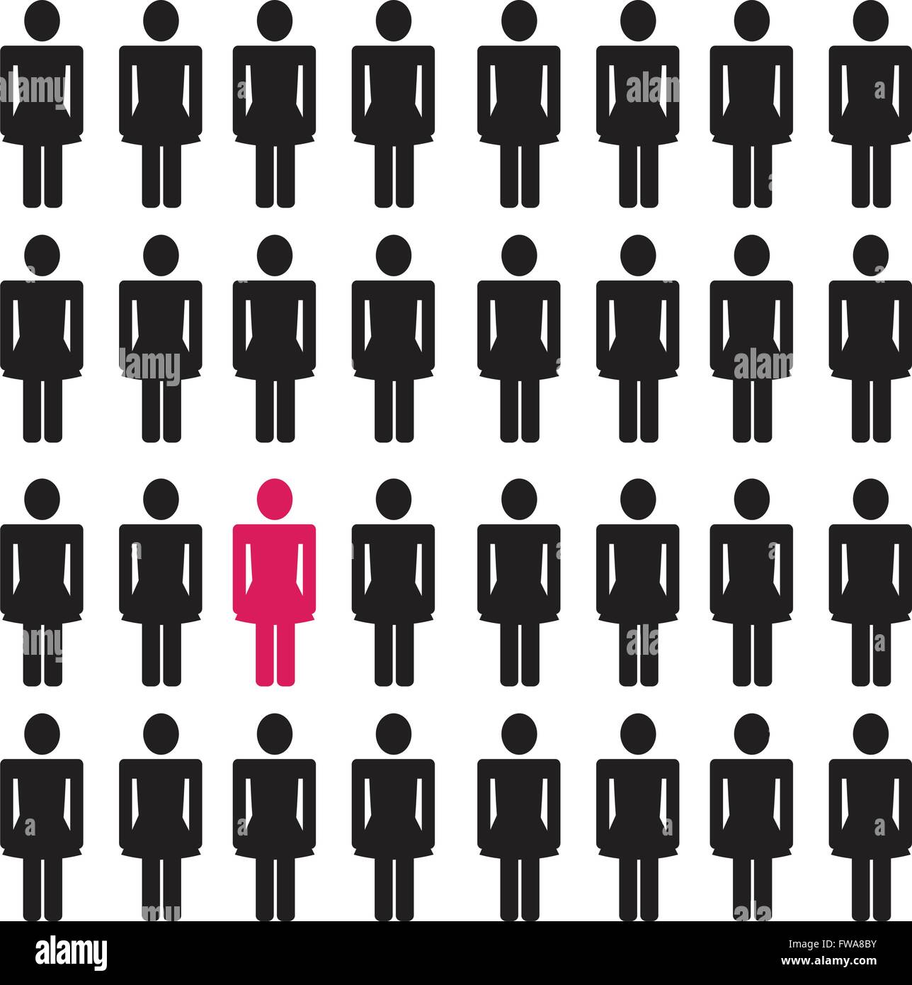 people icon think different Illustration design Stock Vector Image ...