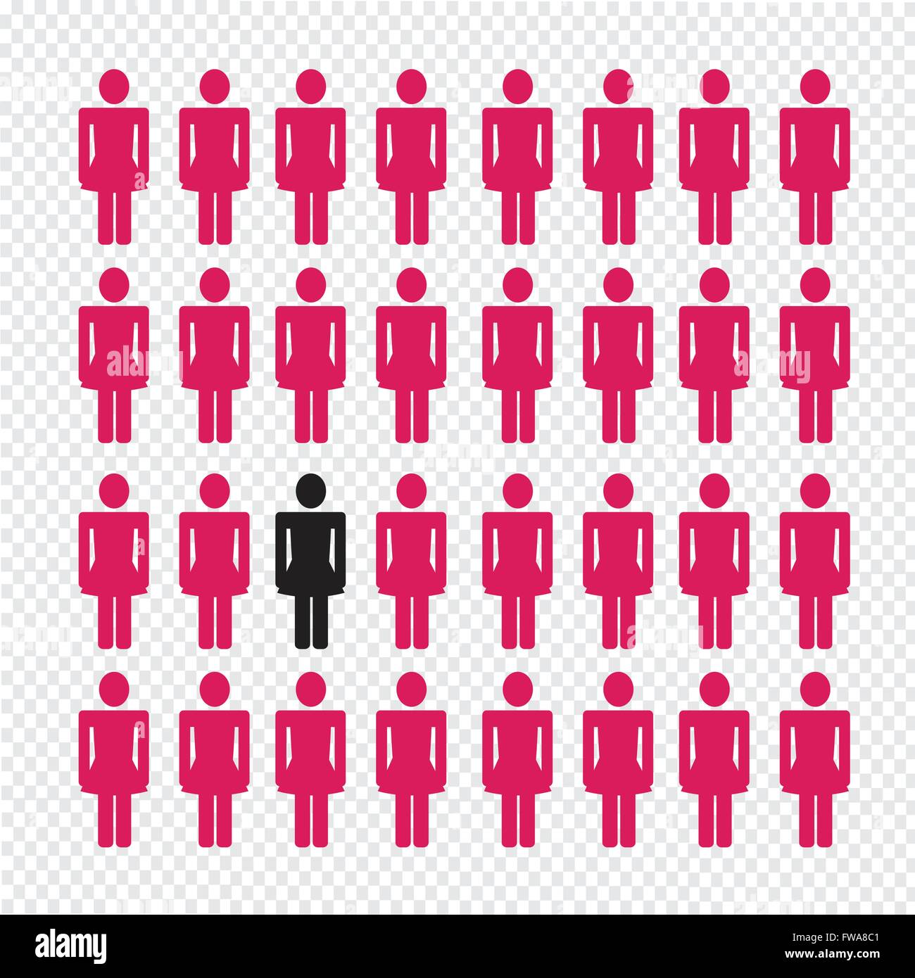 people icon think different Illustration design Stock Vector Image ...